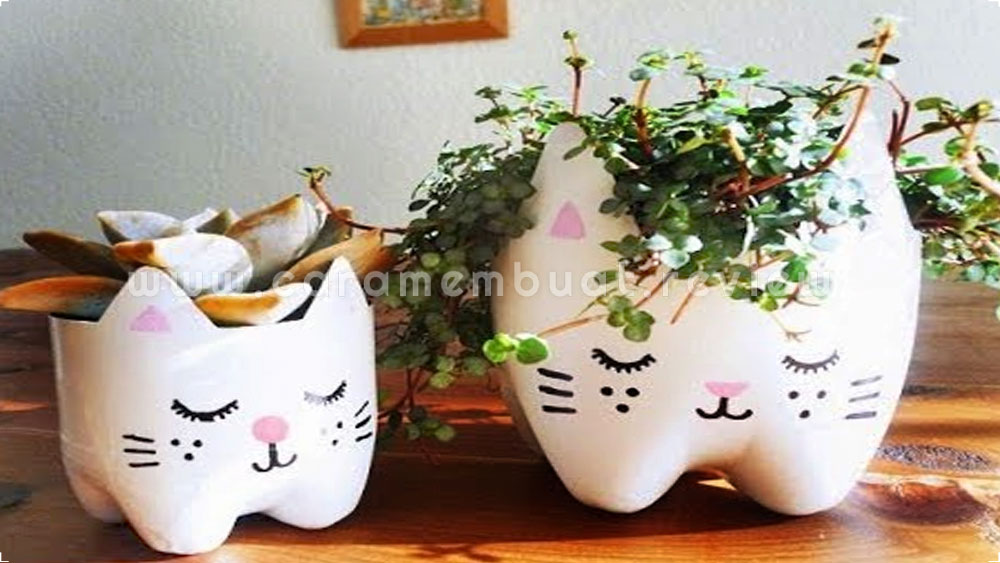 Cara Membuat Kerajinan Tangan Dari Botol Bekas Air Mineral